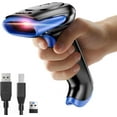 2D Bluetooth Barcode Scanner Wireless, 2500mAh Handheld Cordless USB ...