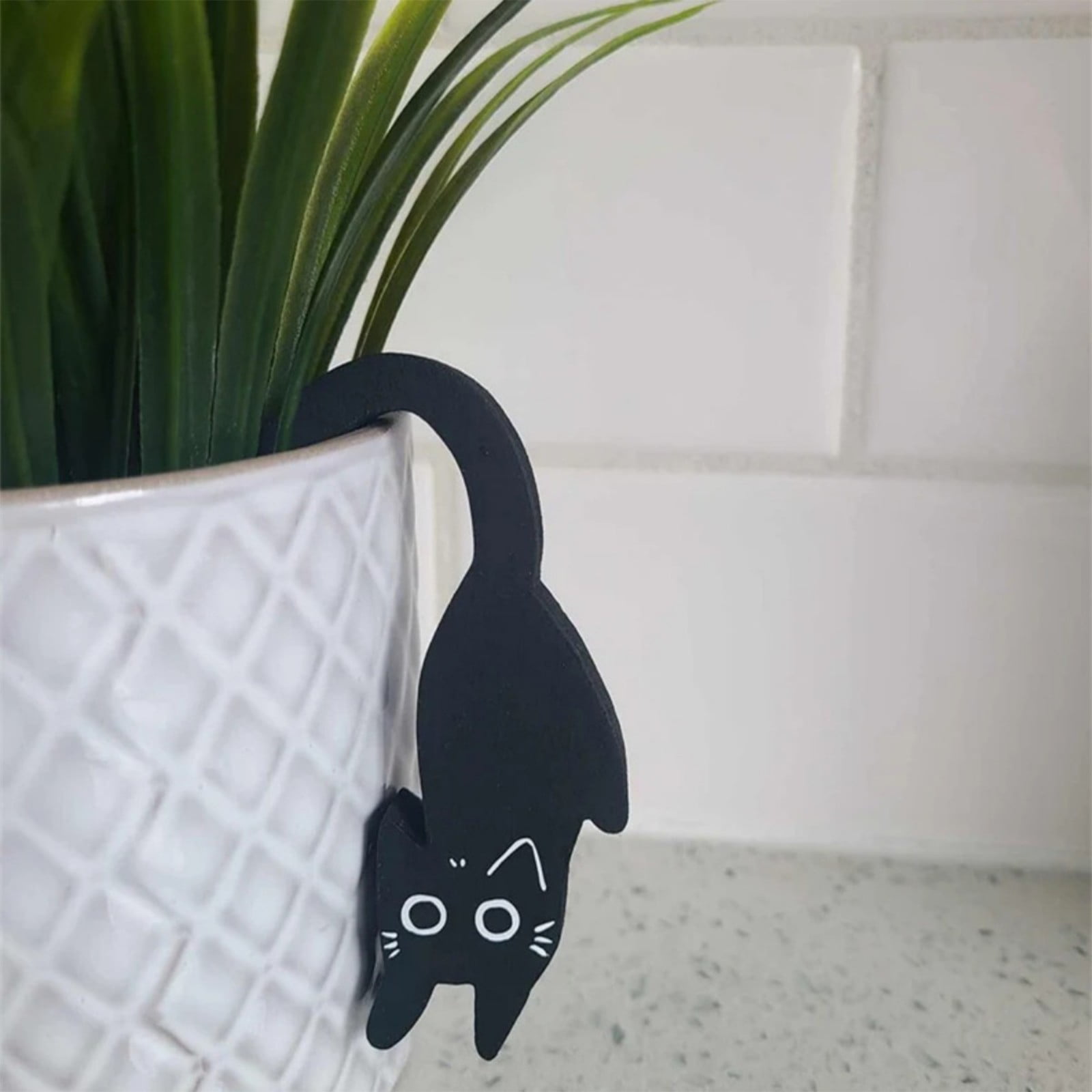 2D Cat Hanging Planter Accessory - Yard, Garden, Patio Decor With Cute ...