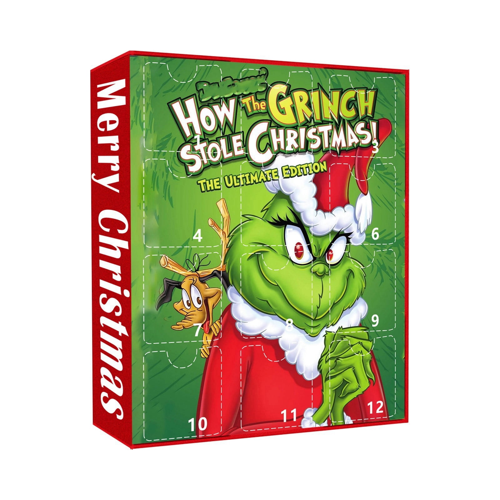 2D Christmas Advent Calendar - Grinch Themed Acrylic Hanging Ornaments ...