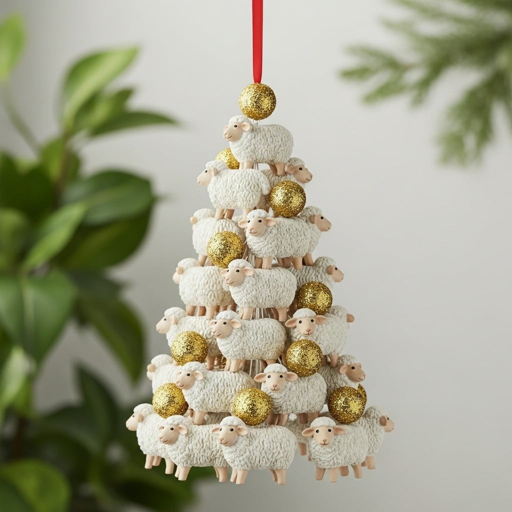 2D Christmas Animal Stacking Ornaments | Festive Tree Decorations with ...