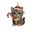 2D Christmas Cat Acrylic Pendant/ Christmas 2D Flat Acrylic Cat Pendant ...