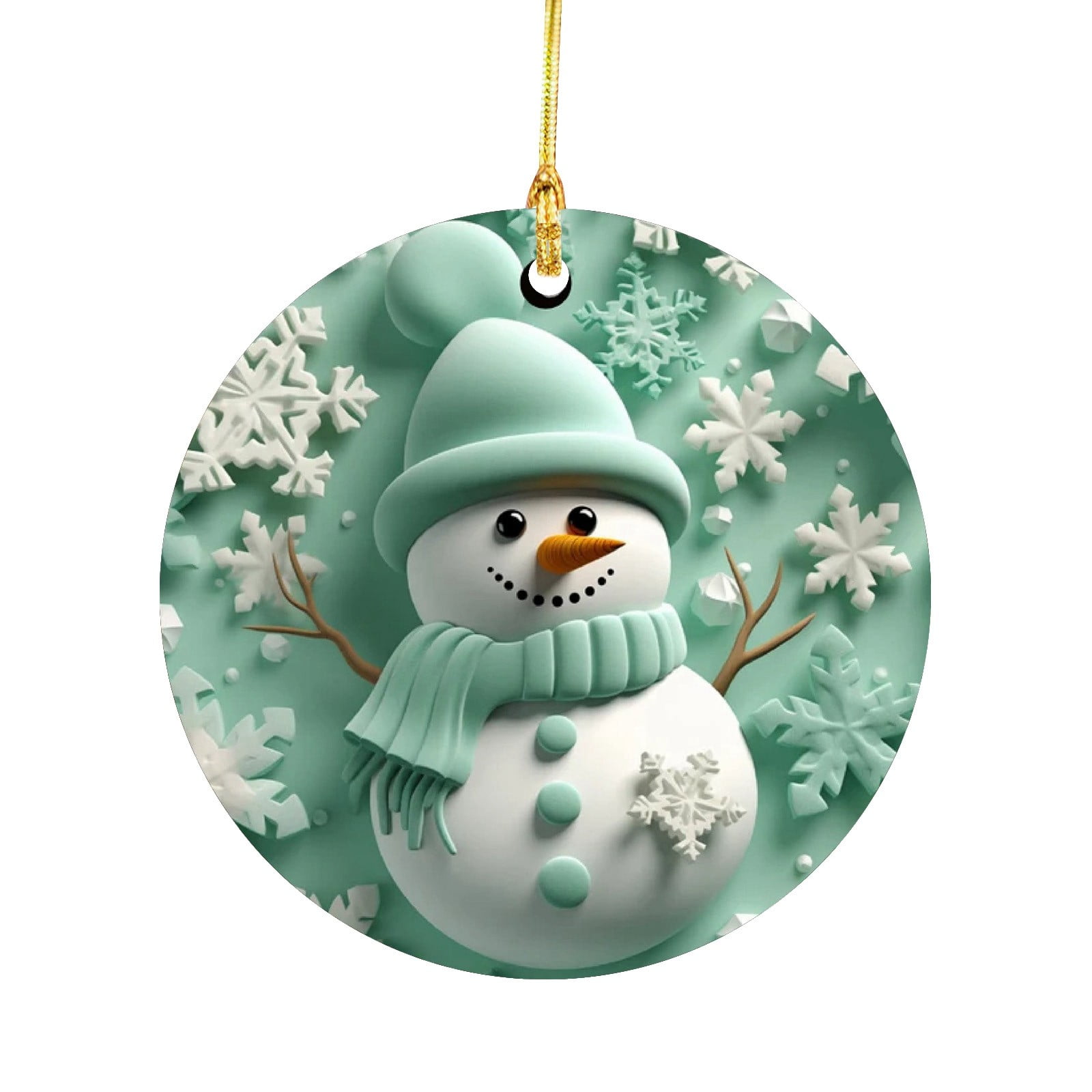 2D Christmas Round Card Christmas Snowman Polar Bear Penguin Printed ... 2D Christmas Round Card Christmas Snowman Polar Bear Penguin Printed ...