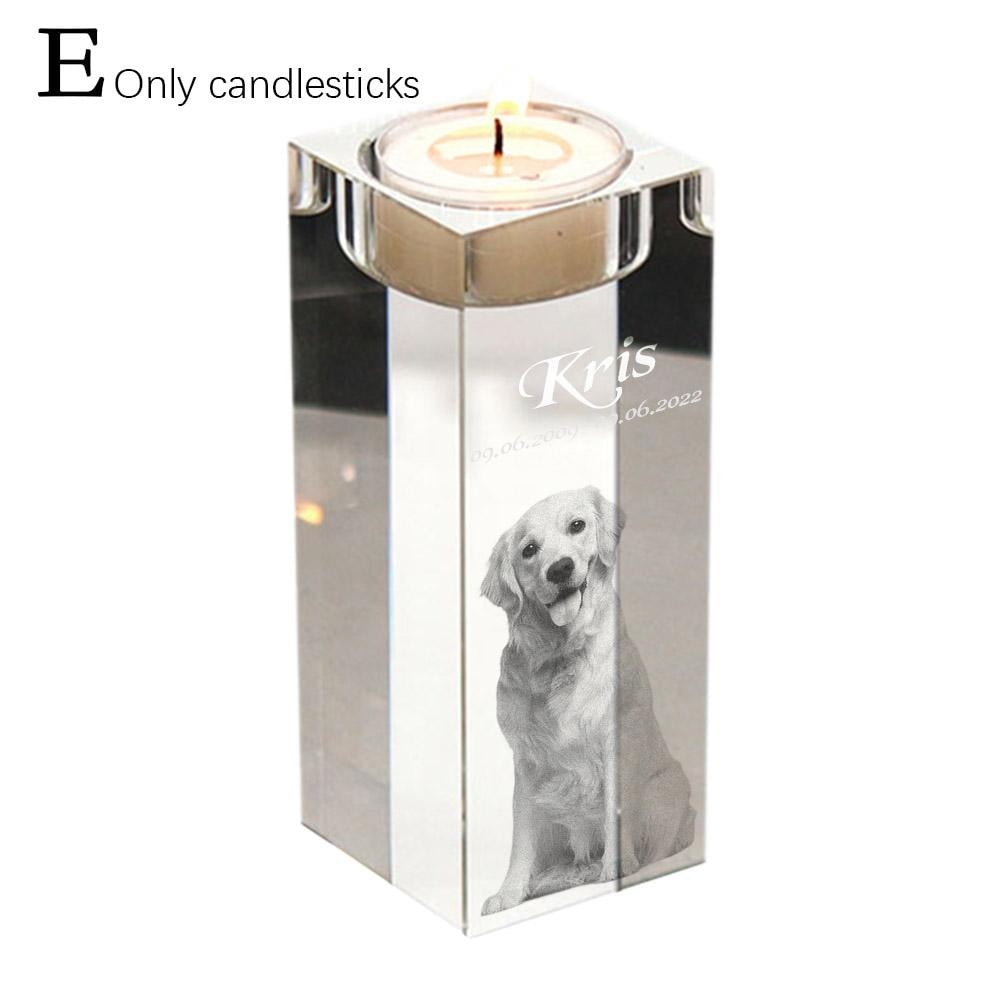2D Crystal Photo Custom Candle Holder,2D Crystal Photo Text ...
