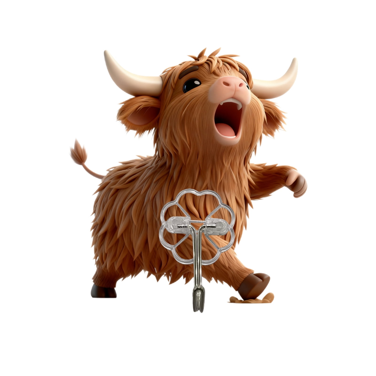 2D Cute Highland Cow Shaped Wall Hook,Self Adhesive Hooks,Removable ...