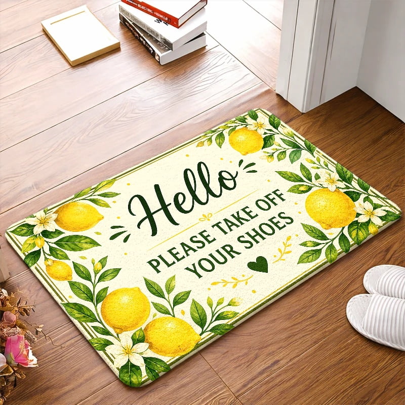 2D Flannel Entrance Mat, Durable & Stain - Resistant, Machine ...