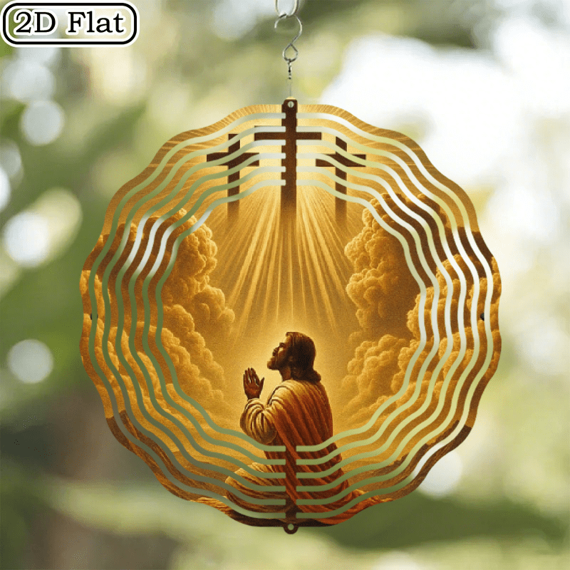 2D Flat 10inch Wind Chime 1pc, The of Prayer And Faith, Front Porch ...