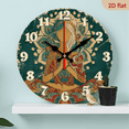 2D Flat 1pc 10Inch Wooden Fantasy Themed Wall Clock Featuring a ...