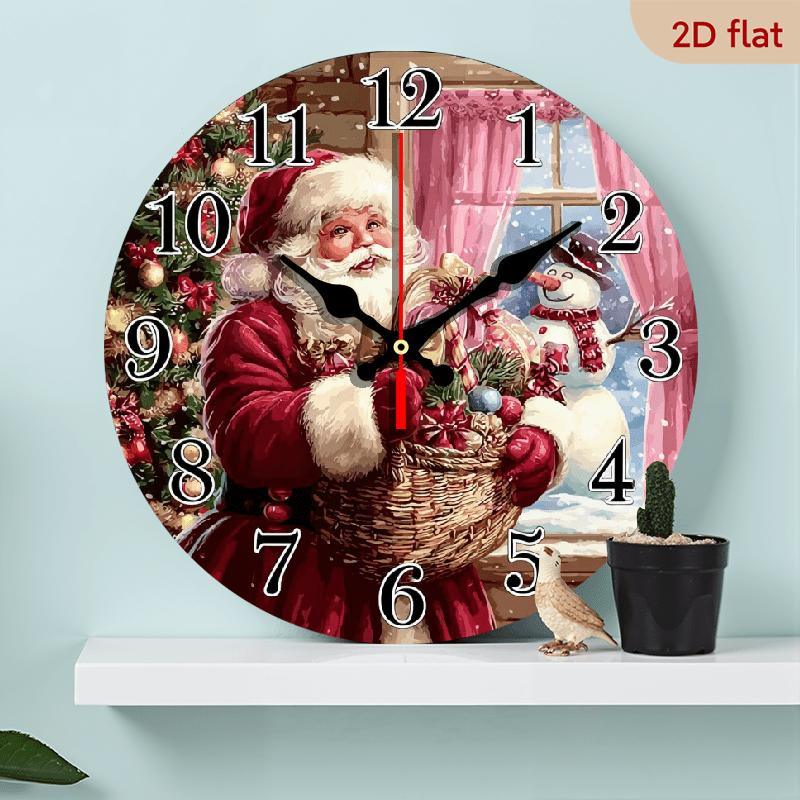 2D Flat 1pc 10Inch Wooden Purple Butterfly Wall Clock - 10Inch Silent ...