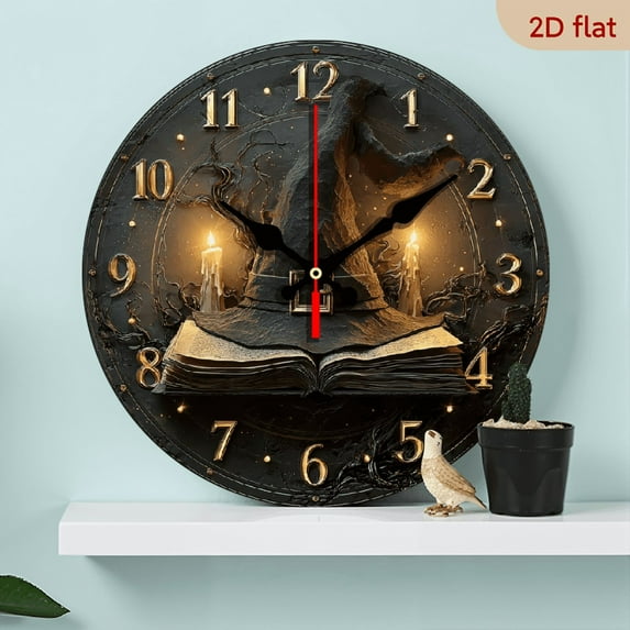 2D Flat 1pc 10Inch Wooden Wall Clock, Wall Clock, 2D Flat Printing ...