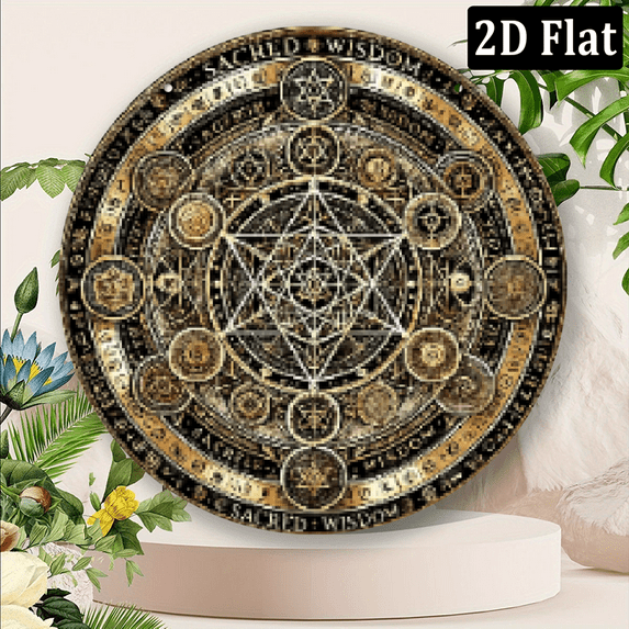 2D Flat - 1pc, 2D, Aluminum Wall Sign, Messiah Metatron, Decorations ...