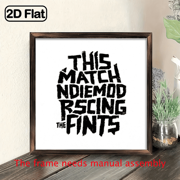 2D Flat, 1pc 8x8 Inch Rustic Farmhouse Wooden Wall Art Sign This Match ...