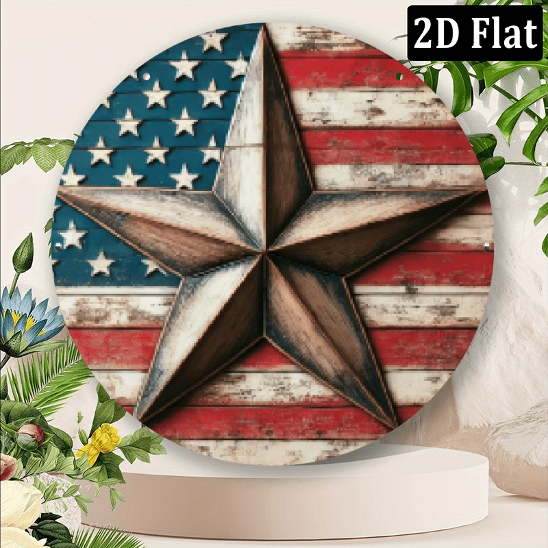 2D Flat, 1pc 8x8inch Aluminum God Bless America Vintage Metal Sign ...