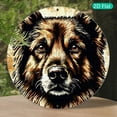 [2D Flat] 1pc Aluminum Sign, 2D, Round Flower Wreath Design, Spring ...