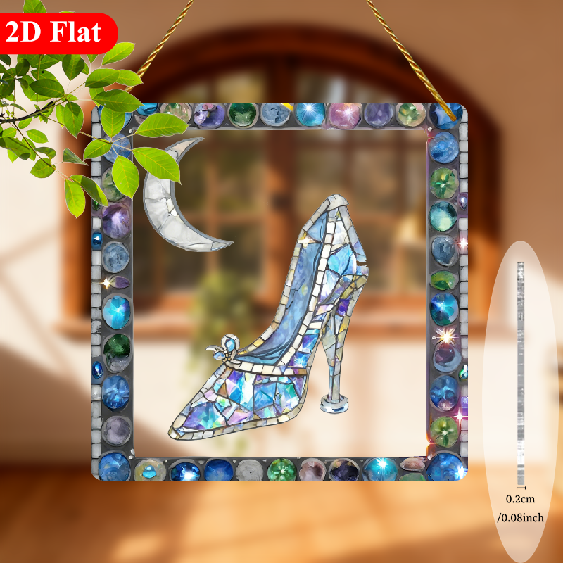 2D Flat, 1pc Elegant High Heels Suncatcher Hanging Ornament - 8-Inch ...