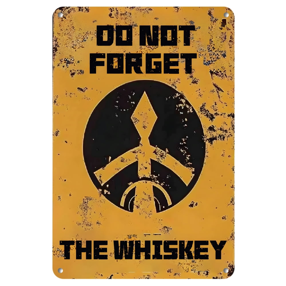 [2D Flat]1pc Vintage Fallout Shelter Metal Sign - Retro "Do Not Forget ...