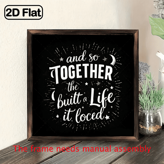 2D Flat, 2D FLAT Wall Pediments1pcs Wooden Sign, 8x8inch Rustic Wood ...