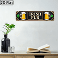 2D Flat, 2D Flat Pattern, 1pc, Retro Irish Pub Metal Tin Sign, Novelty ...