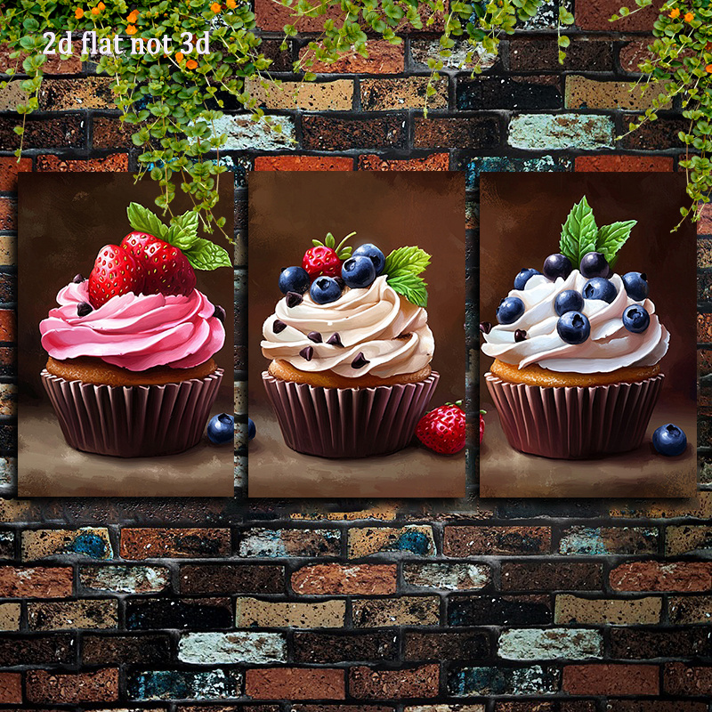 [2D Flat] 3pcs Frameless Canvas Wall Art Set - Modern Decorative ...