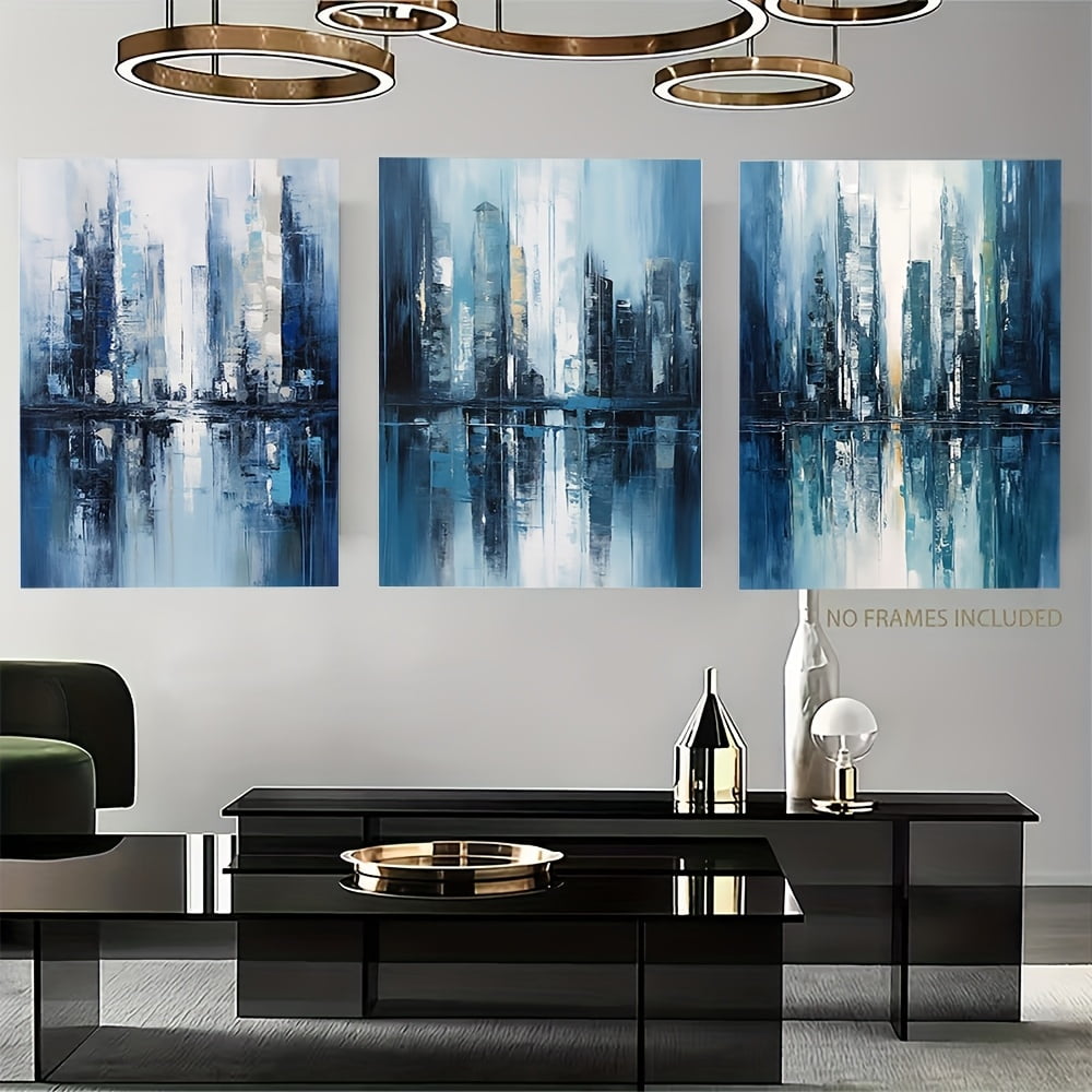 2D Flat, 3pcs Home Decorative Paintings, 2D Flat, Frameless, Christmas ...