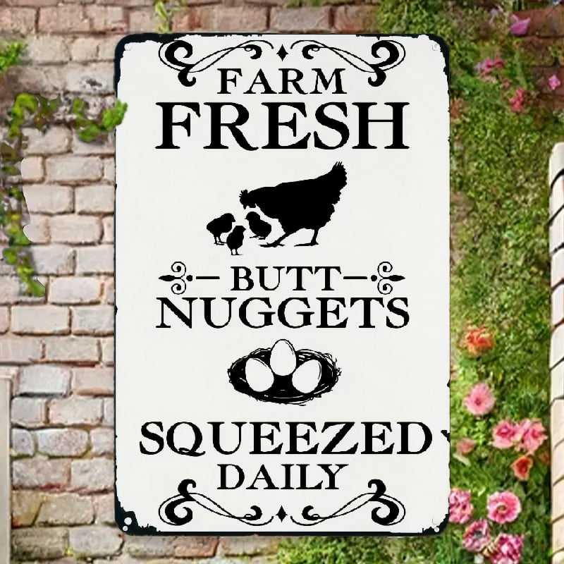 [2D Flat]8×12Inch, Decorative Signs & Plaques, 1pc Chicken Vintage ...