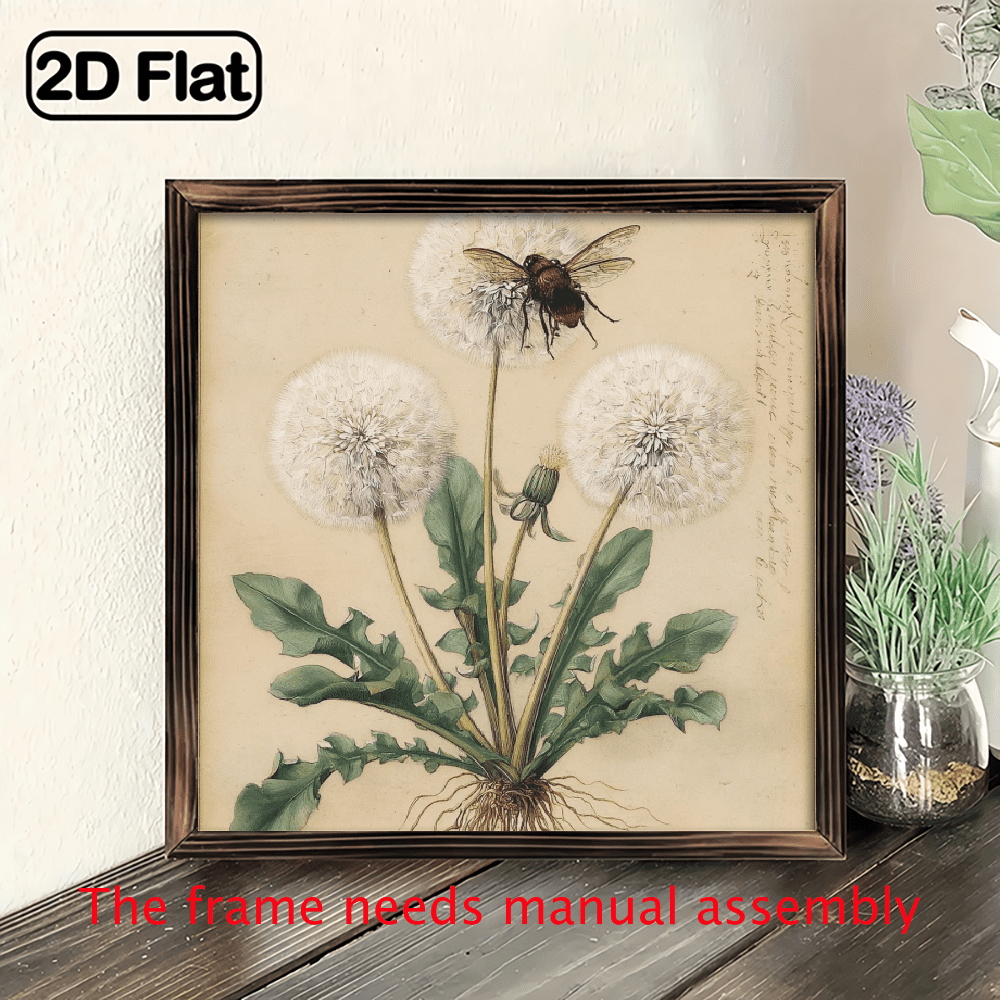2D Flat, 8x8 inch framed poster cool wall art on canvas suitable for ...
