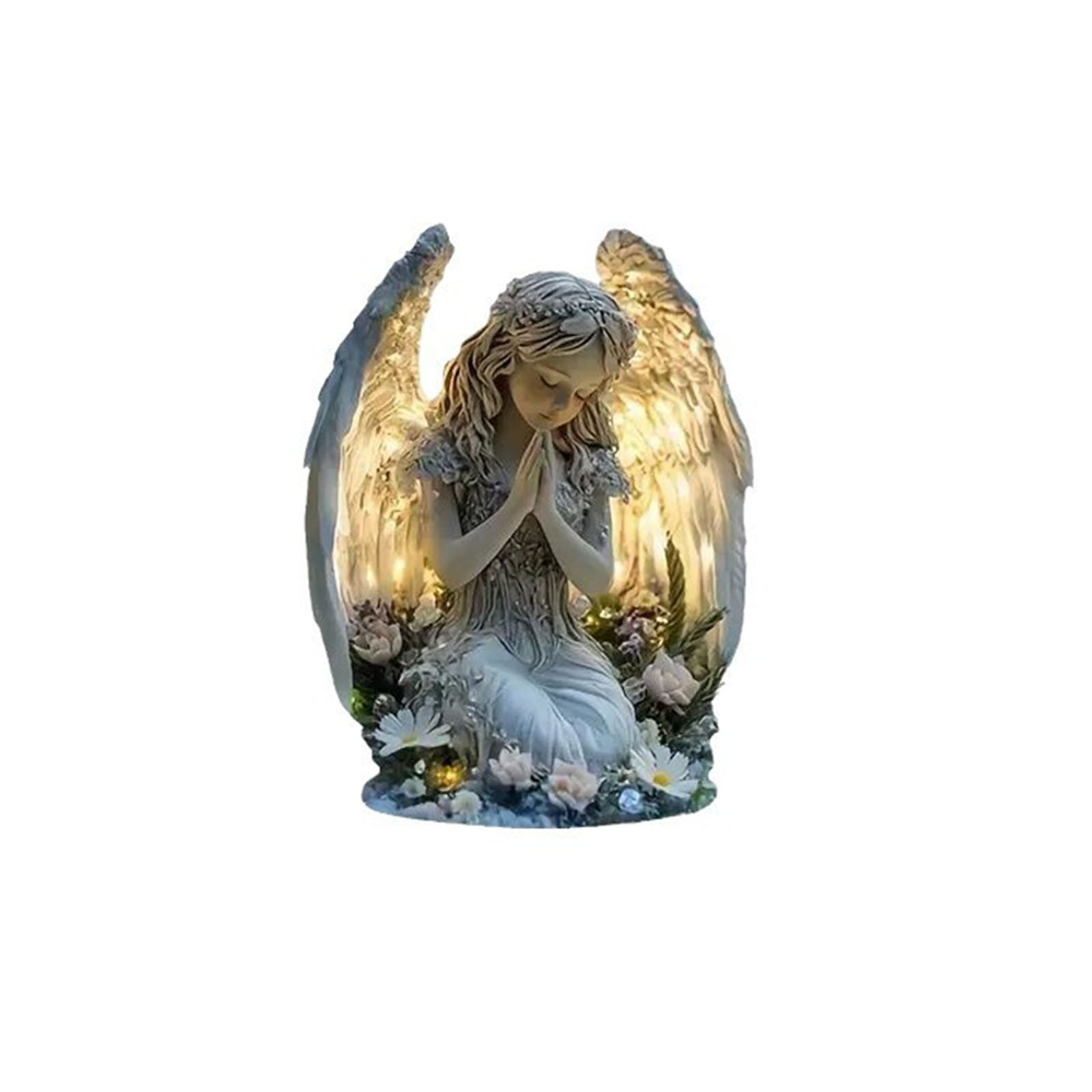 2D Flat Acrylic Angel of Prayer Tabletop Decor | Serene Praying Angel ...