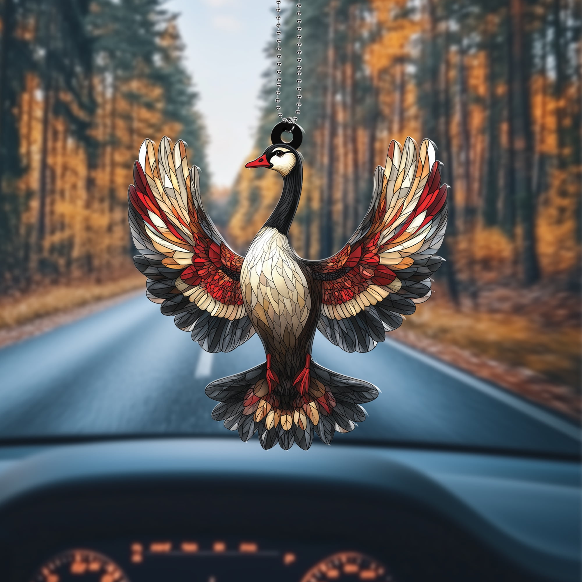 2D Flat Acrylic Goose Window Hanging – Stunning Sun Catcher for Car ...