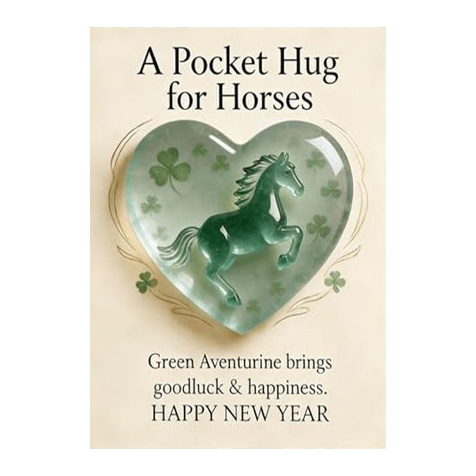 2D Flat Acrylic Horse Token with Greeting Cards, Year of the Horse 2026 ...