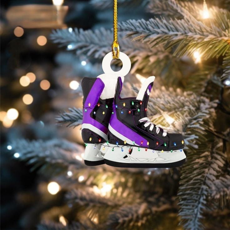 2D Flat Acrylic Ornaments, Ice Hockey Skates Ornament, Ice Hockey Team ...