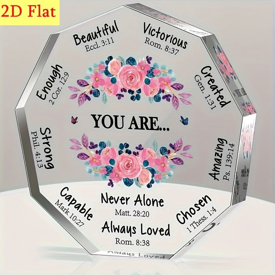 2D Flat Christian Inspirational Acrylic Decor, Religious Gifts for ...