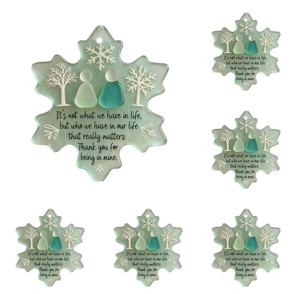 2D Flat Christmas Snowflake Ornament/ Snowflake Shaped Decoration Set ...