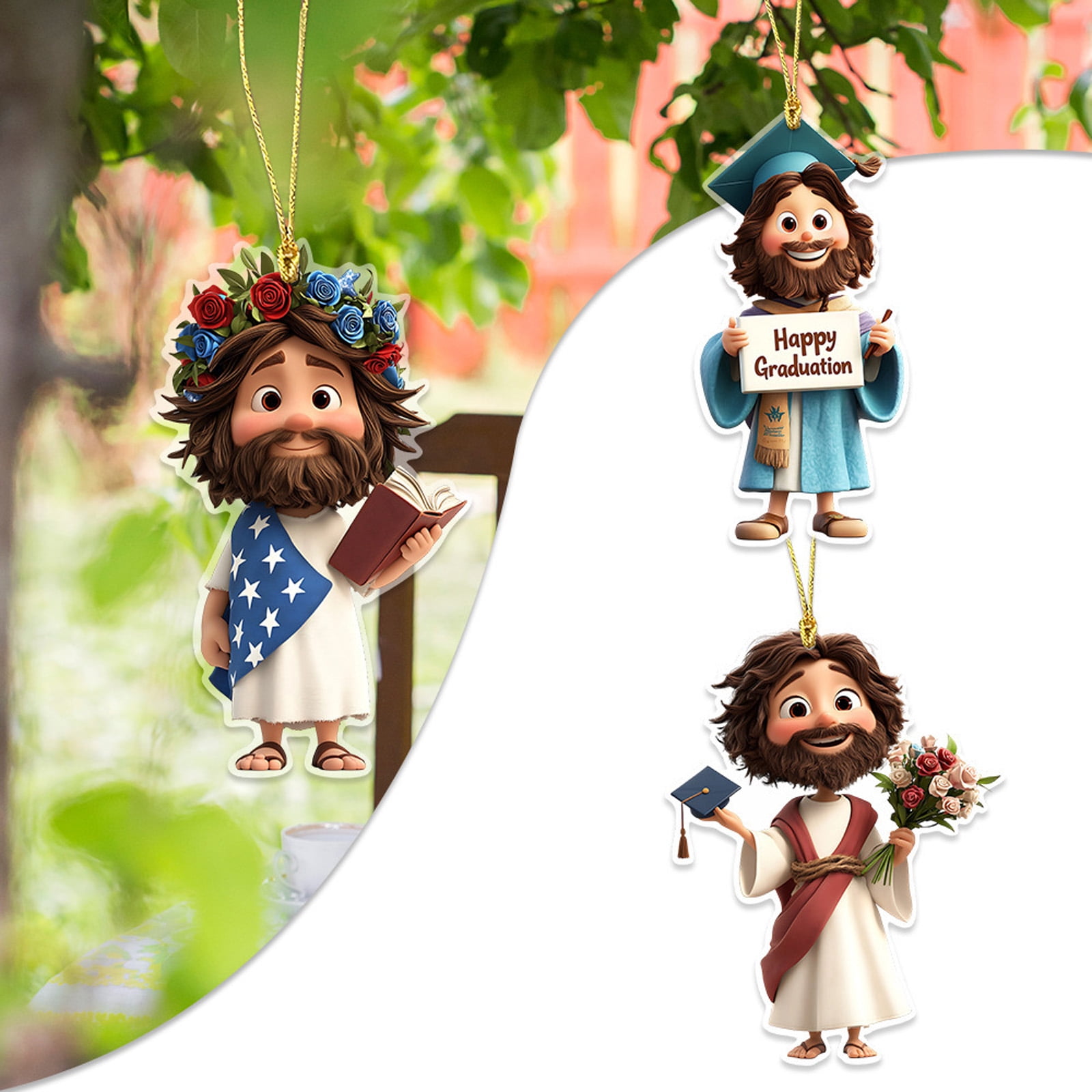 2D Flat Design Graduation Keepsakes Acrylic Ornament For Bag Charm ...