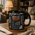 2D Flat Mug, Machine Shop Toolbox Mug Built for Precision Gift for ...