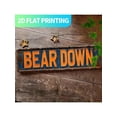 2D Flat Multicolor Vintage BEAR DOWN Metal Sign - 15.7x3.9 Inch ...