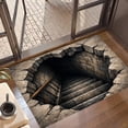 2D Flat Printing, 3D Stereoscopic Visual Staircase Entrance Door Mat ...