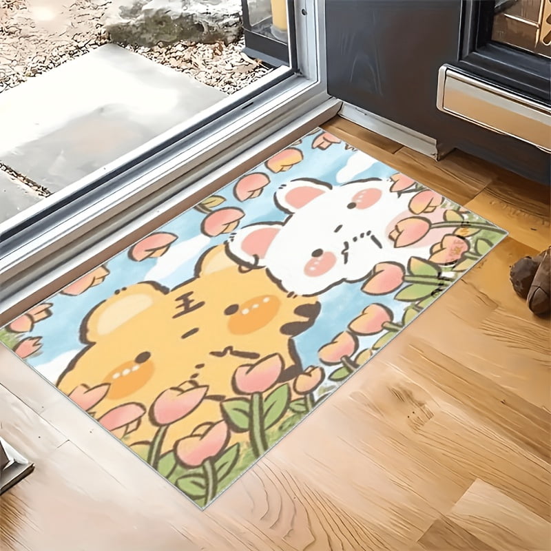 2D Flat Printing Outdoor Doormat [Fleece] Cute Cartoon Animal Pattern ...