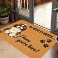 2D Flat Printing, Shih Tzu Fun Text Entrance Mat, Doorway Anti-Slip Mat ...