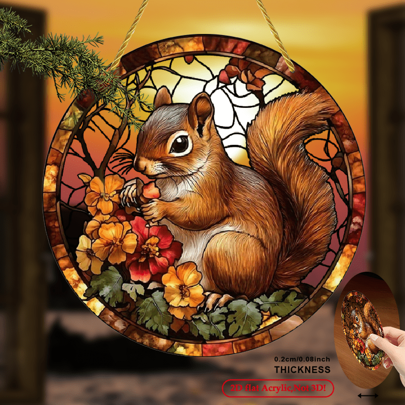 2D Flat Printing, Squirrel Trap Garden Trap, Window Hanging, Country ...