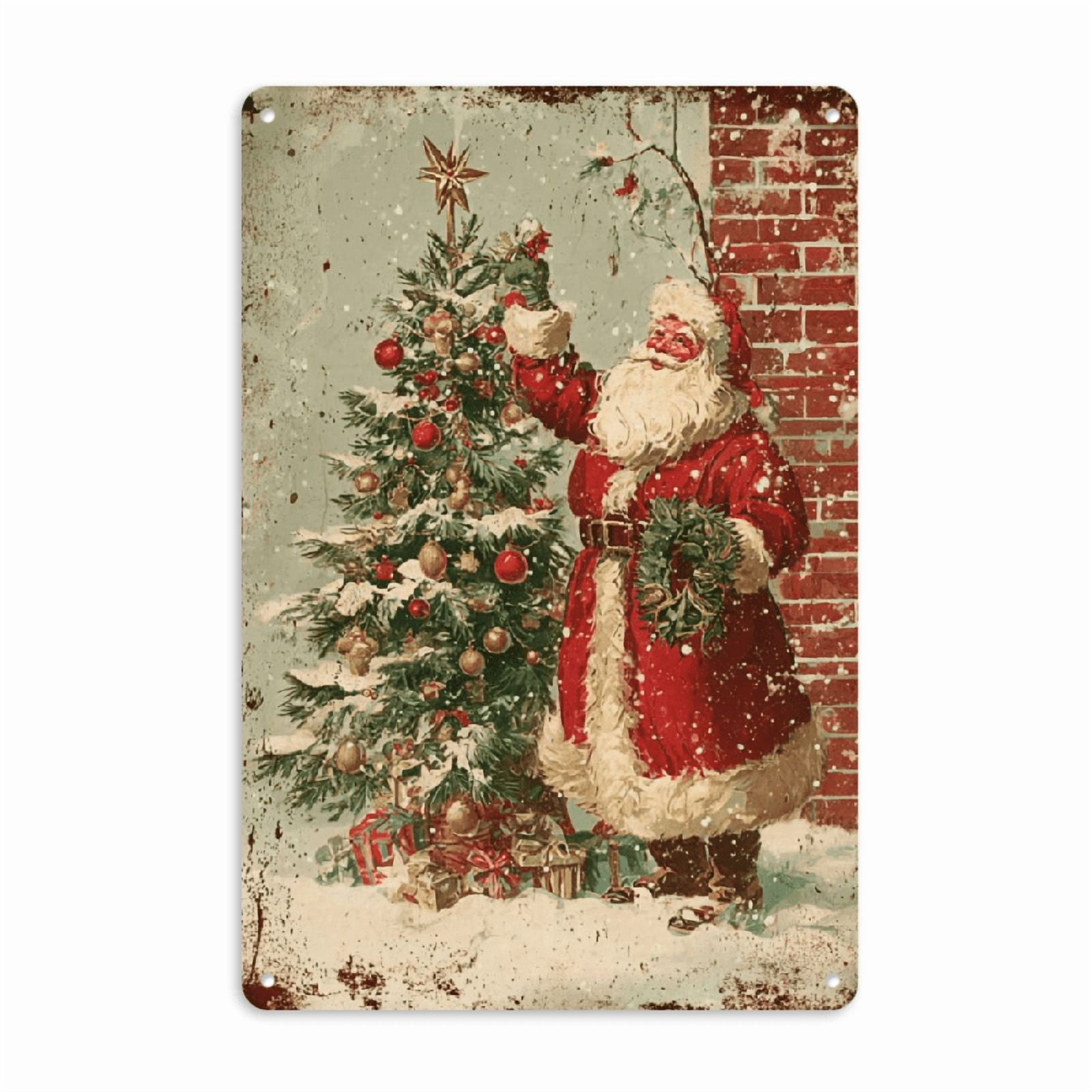 2D Flat A Round Metal Sign Featuring a Pink And Red Gingerbread ...