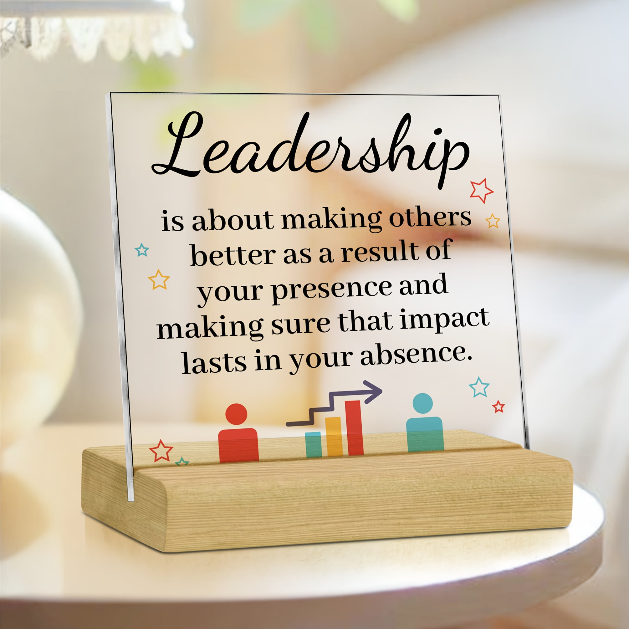 2D Flat Thank You Leader Gift, Clear Desk Decoration, Perfect Leaders ...