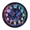 2D Flat Wall Clock Art Print, Silent Non Ticking Battery Operated ...