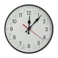 2D Flat Wall Clock Art Print, Silent Non Ticking Battery Operated ...