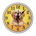 2D Flat Wall Clock Art Print, Silent Non Ticking Battery Operated ...