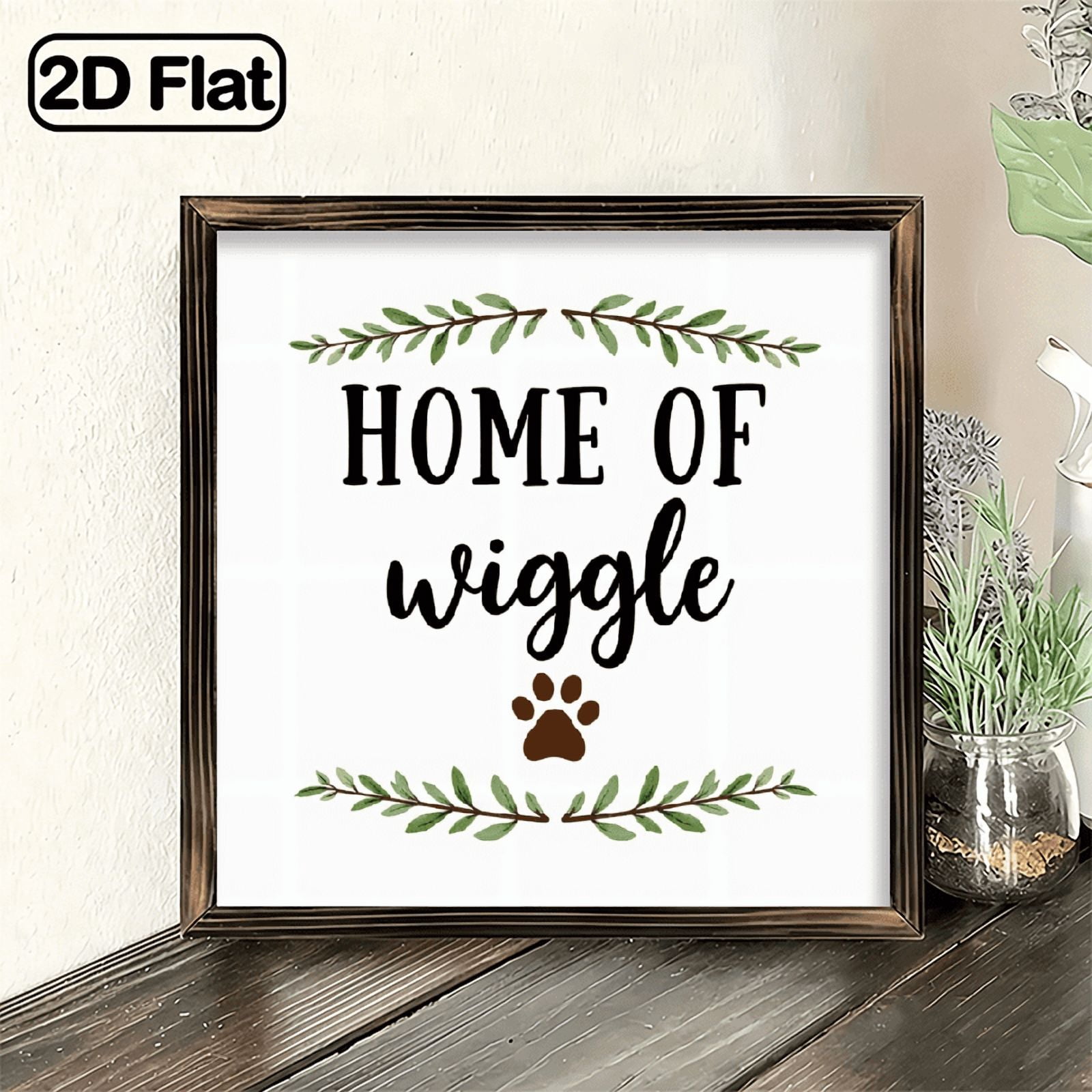 2D Flat, Wall Pediments1 Fun Swing Buttocks Wooden Wall Frame - Living ...