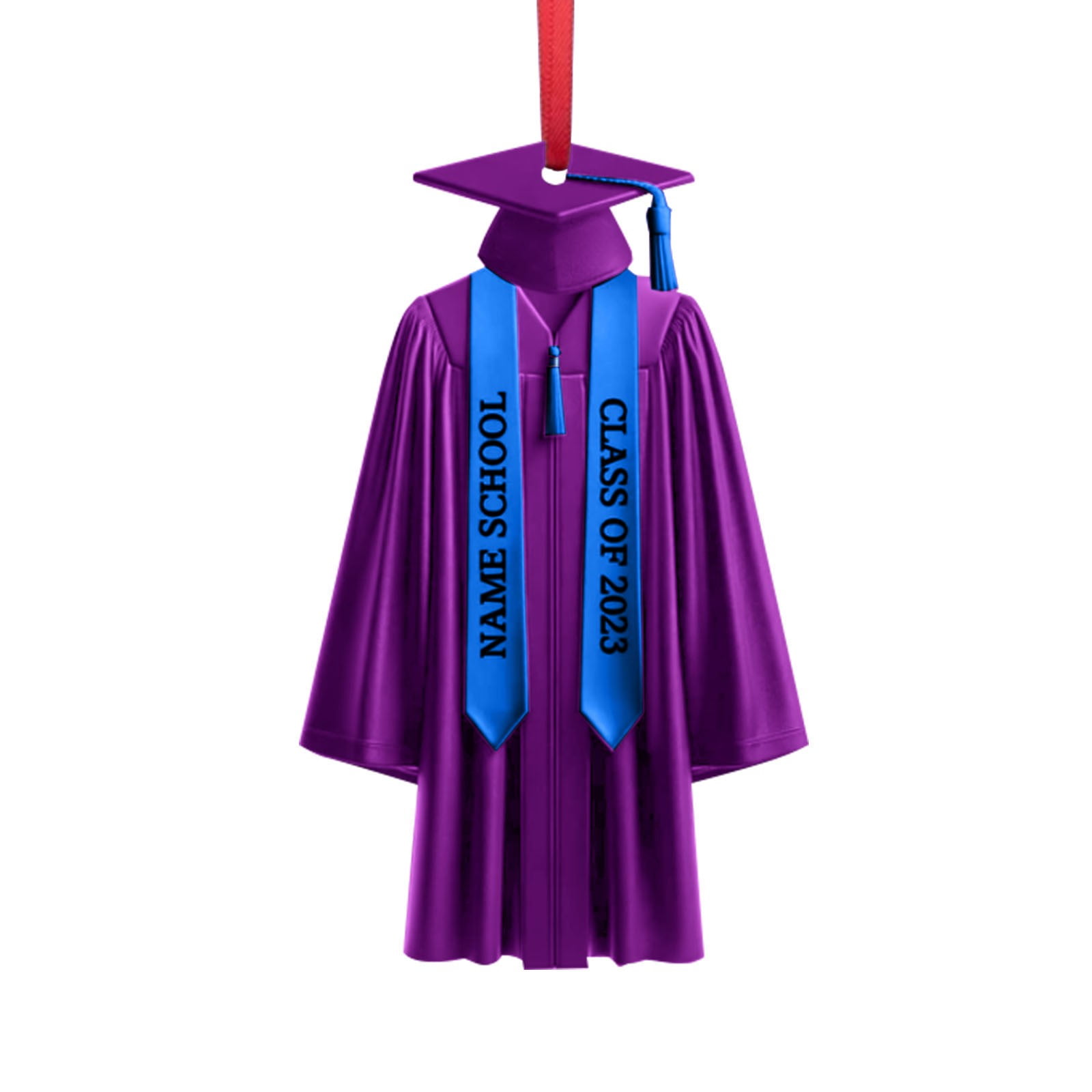 2D Flatten Acrylic Ornament Personalized Graduation Ornament 2025 ...