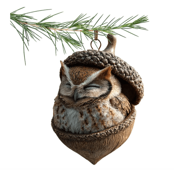 2D Forest Animal Acorn Ornaments – Cozy Forest Christmas Ornaments ...