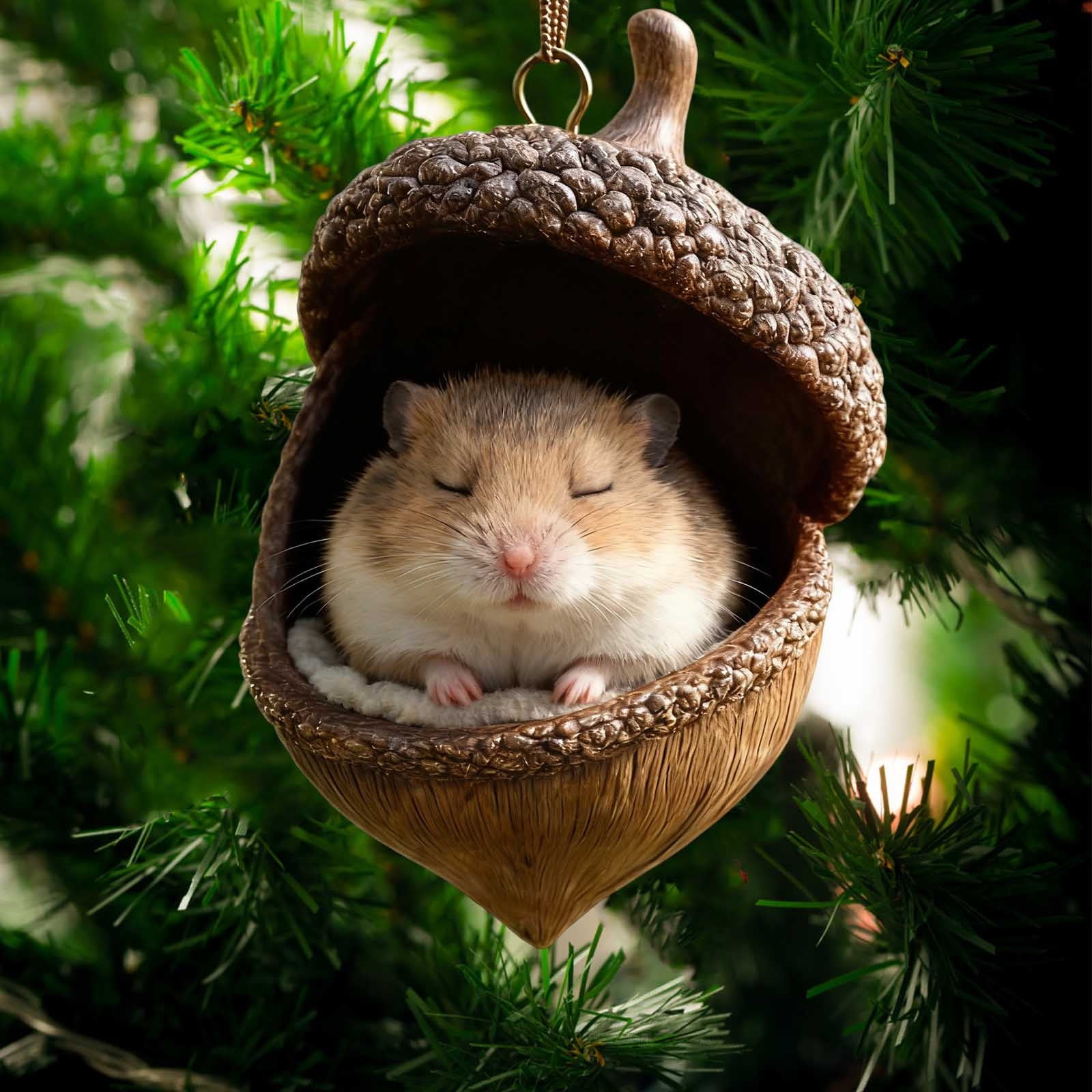 2D Forest Animal Acorn Ornaments – Cozy Forest Christmas Ornaments ...