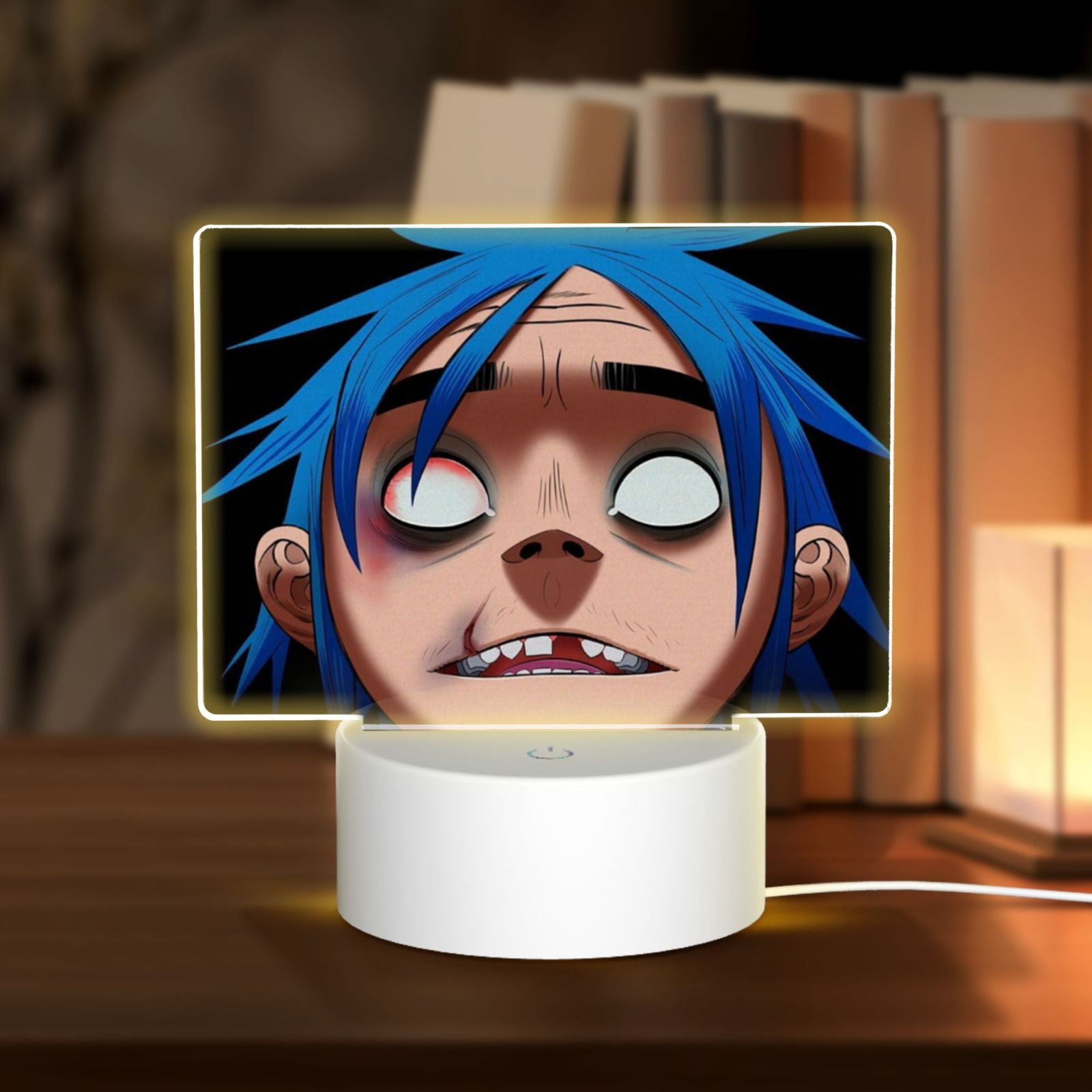 2D Gorillaz Rectangular Acrylic Night Light Adjustable 3 Light Modes ...