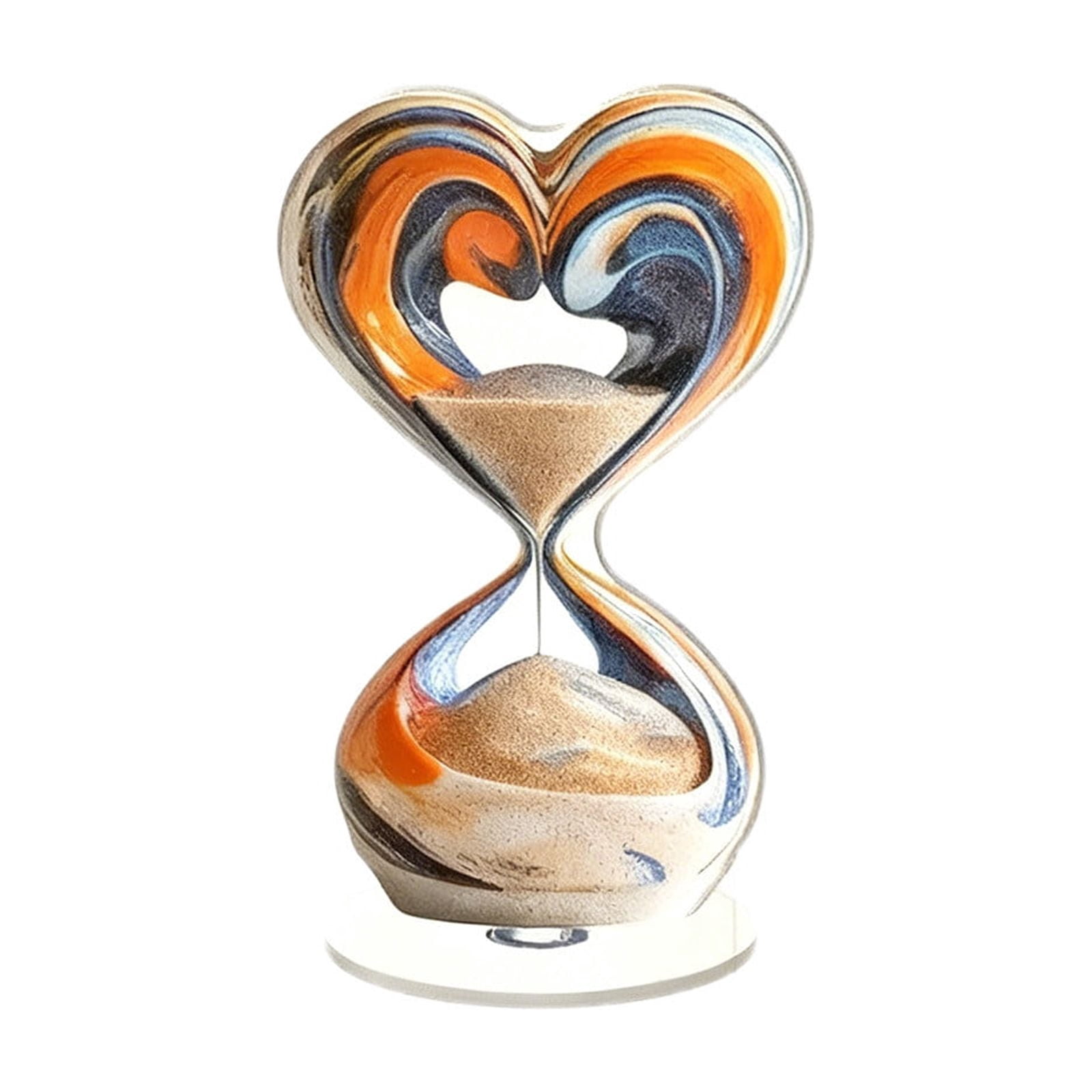 A 2D Heart-Shaped Funnel Acrylic Rotating Standing Sign Ornaments ...