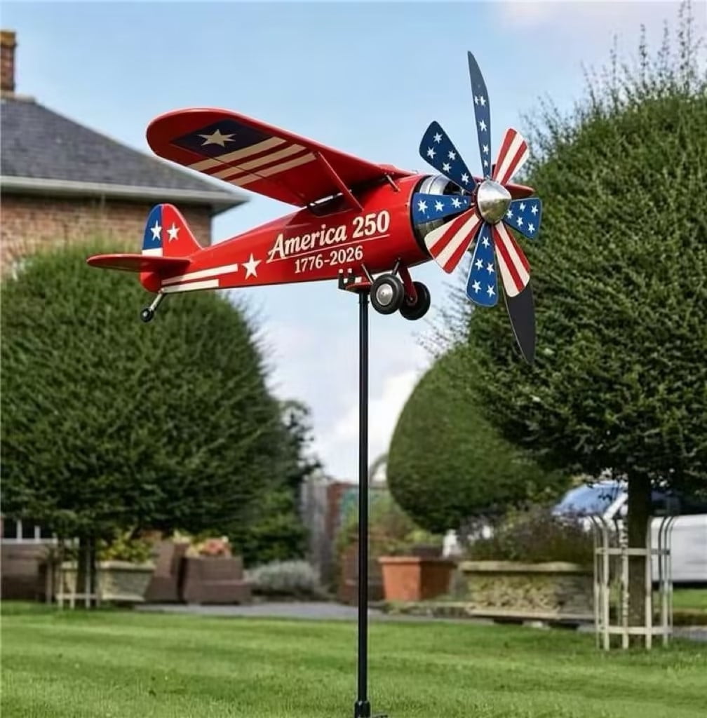 2D Heavy Duty Metal Rotating Yard Art Wind Spinner, Non Fading ...